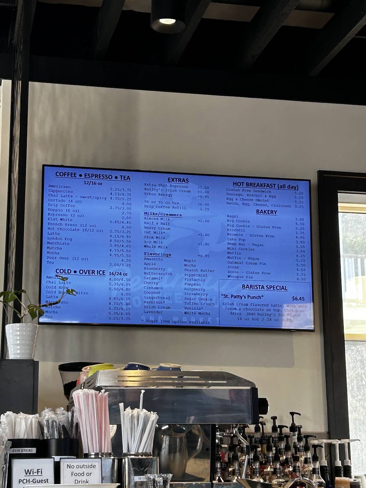 Menu at Peninsula Coffee House and Market, Peninsula