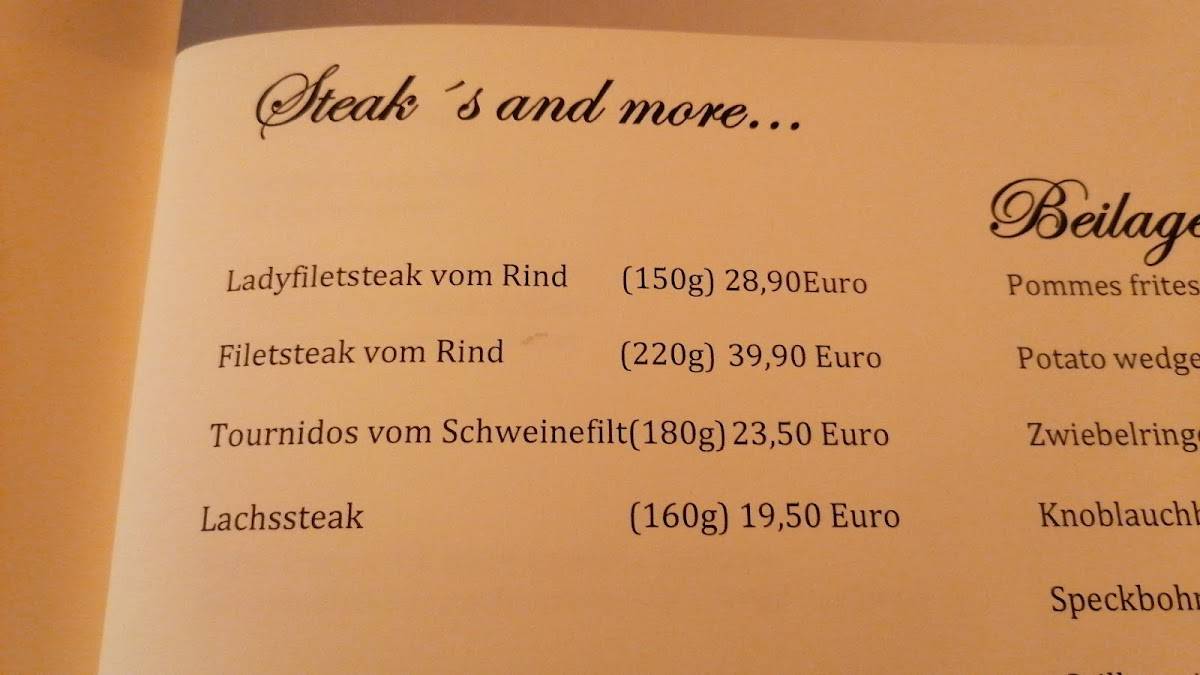 Speisekarte von Cafe Restaurant Pasticcio, Brixlegg