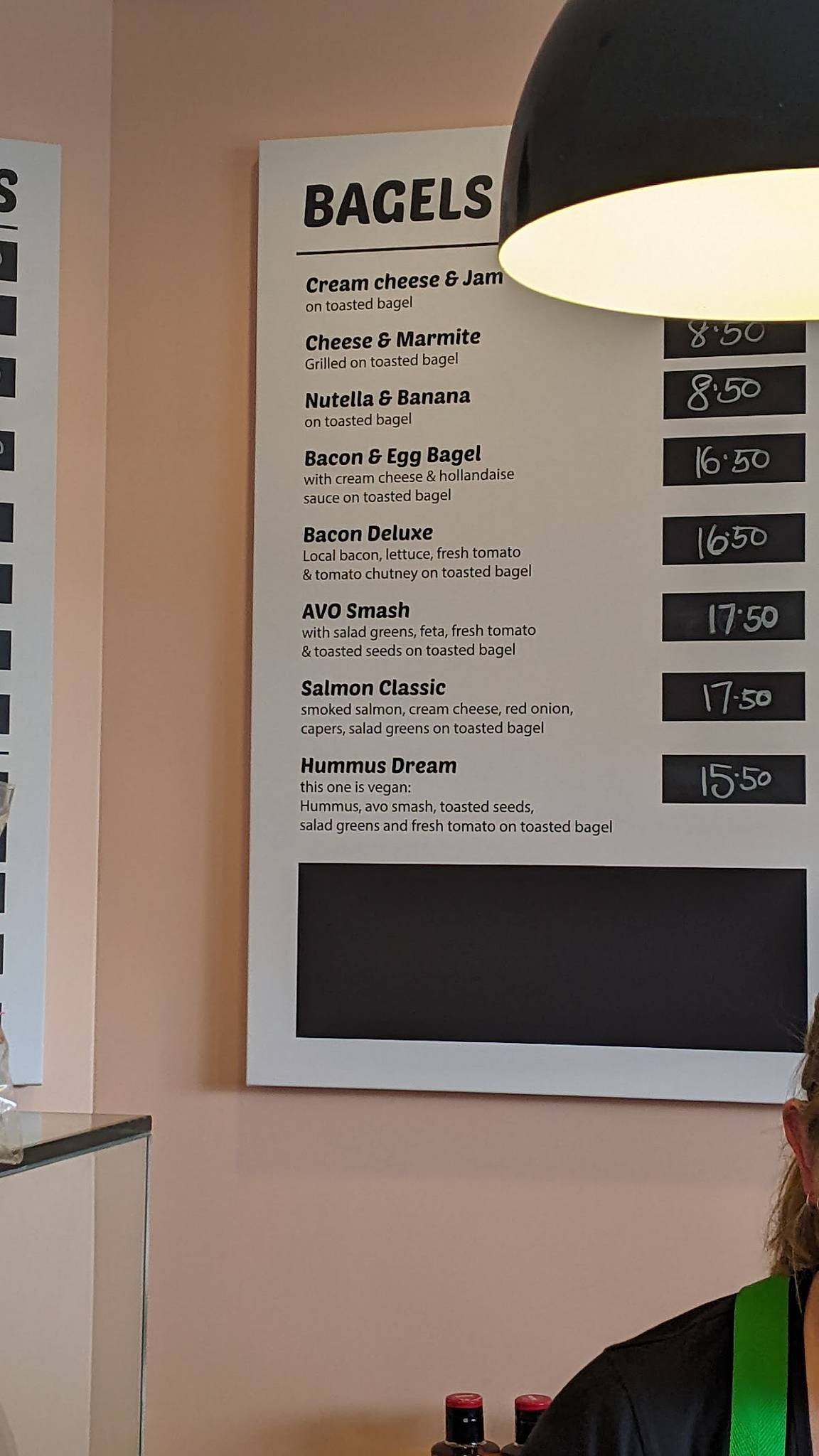 Menu at Six Sisters Coffee House, Napier