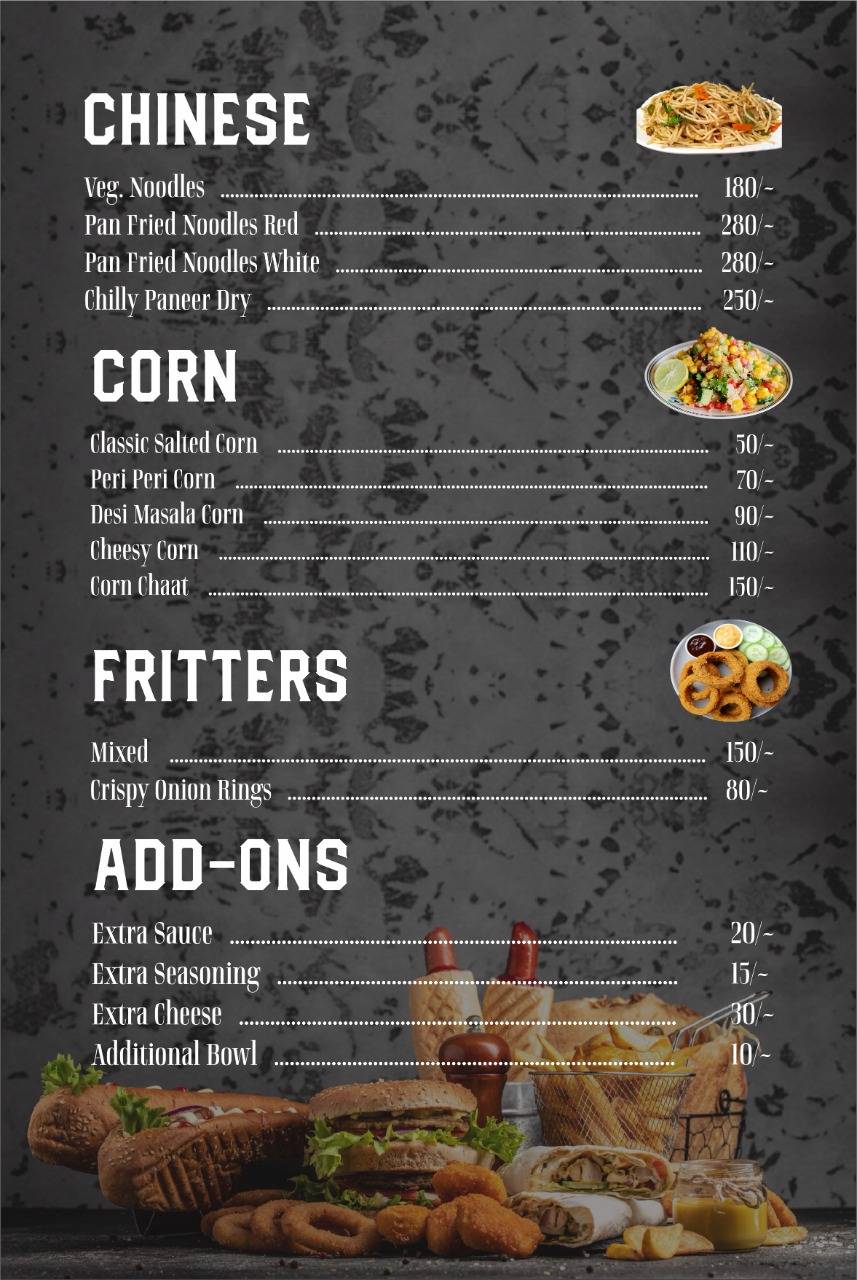 Menu at The Garage Kitchen, Varanasi