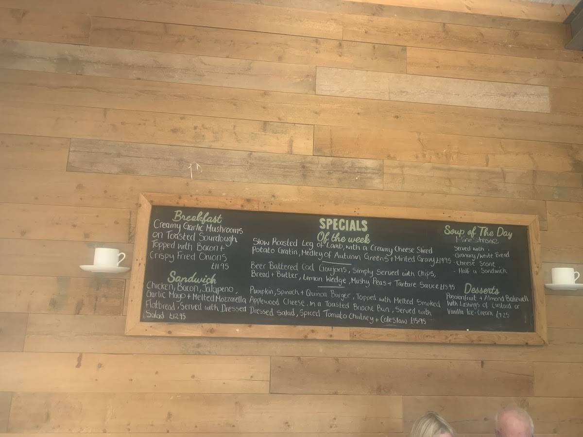 Menu at The Grazing Cow cafe, Honiton, A35