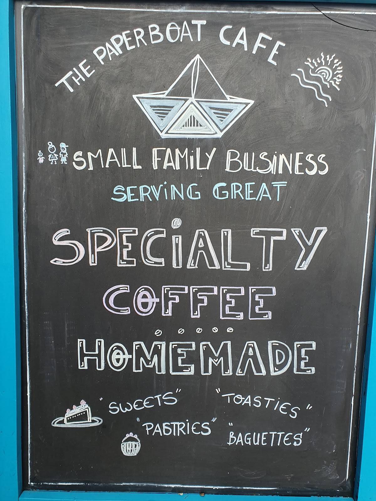 Carta de The Paper Boat Cafe, Oxford