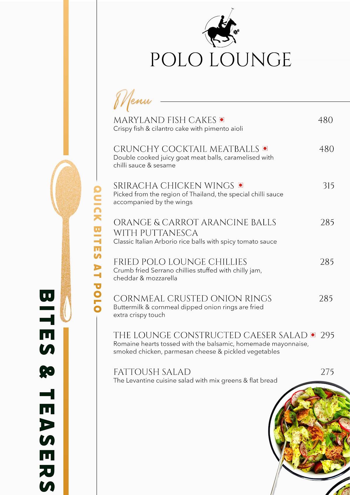 Menu at The Polo Lounge, Gurugram