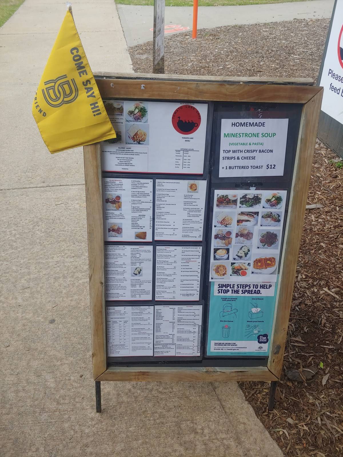 Menu at Tomato Lake Cafe, Kewdale