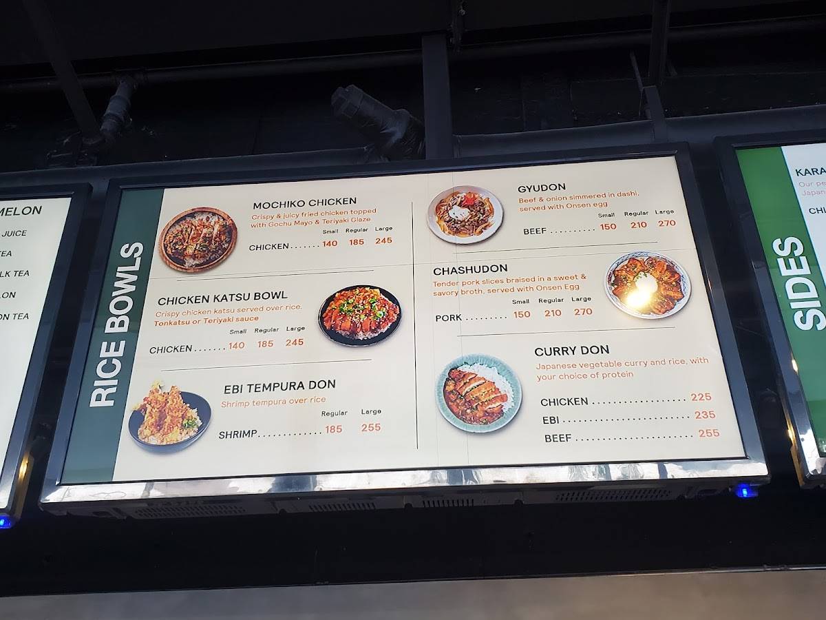 Menu at moritori - SM Araneta City cafe, Quezon City
