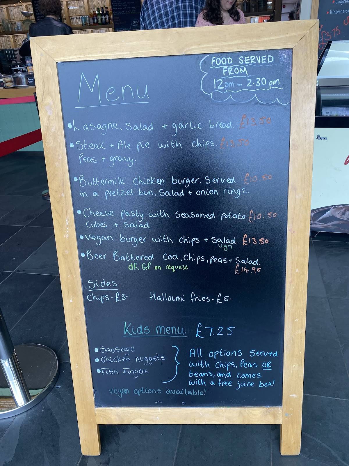 Menu at Caffi Botanica Café cafe, Porthyrhyd