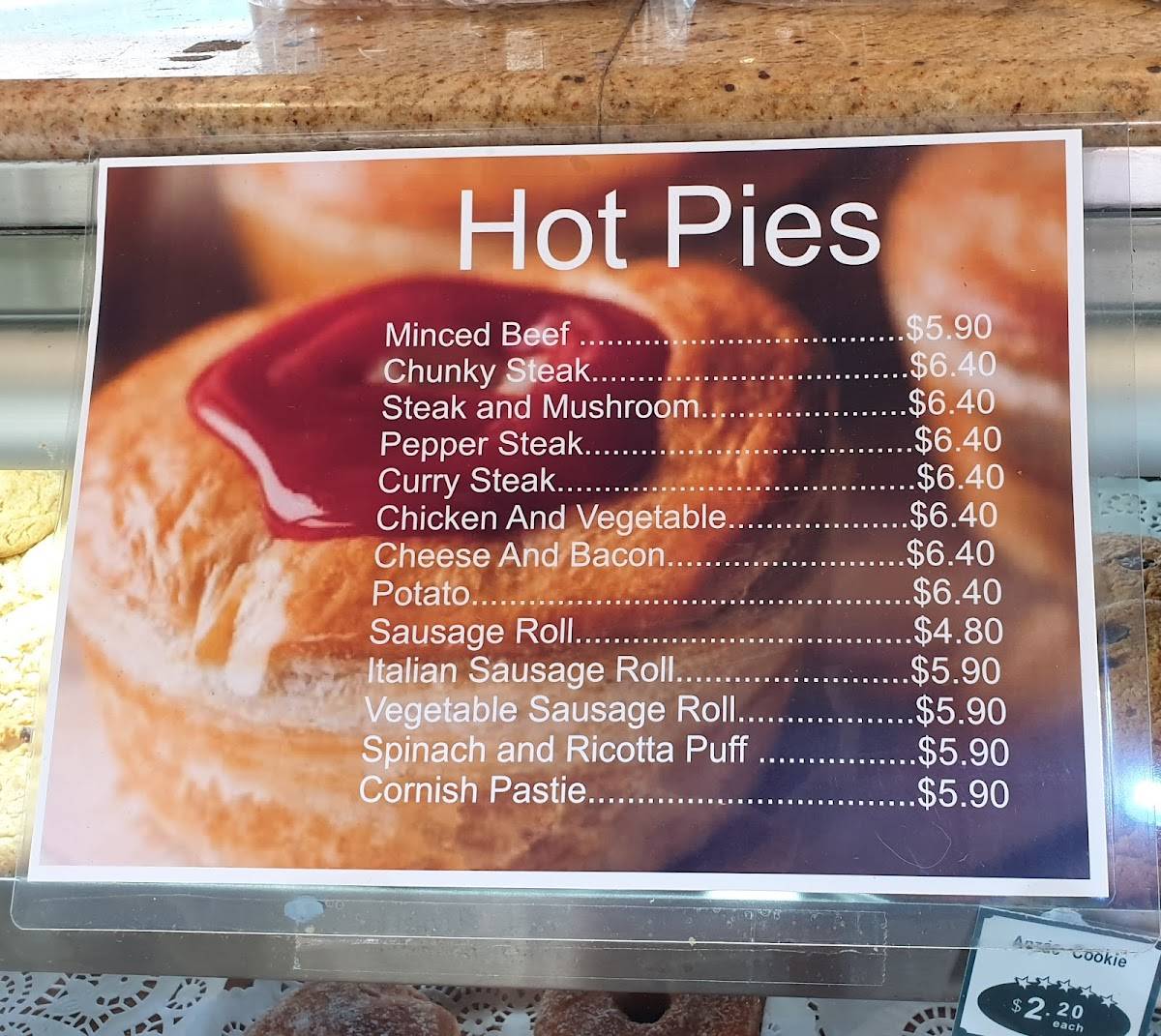 Menu at Cake Biz desserts, Narellan, 267 Camden Valley Wy