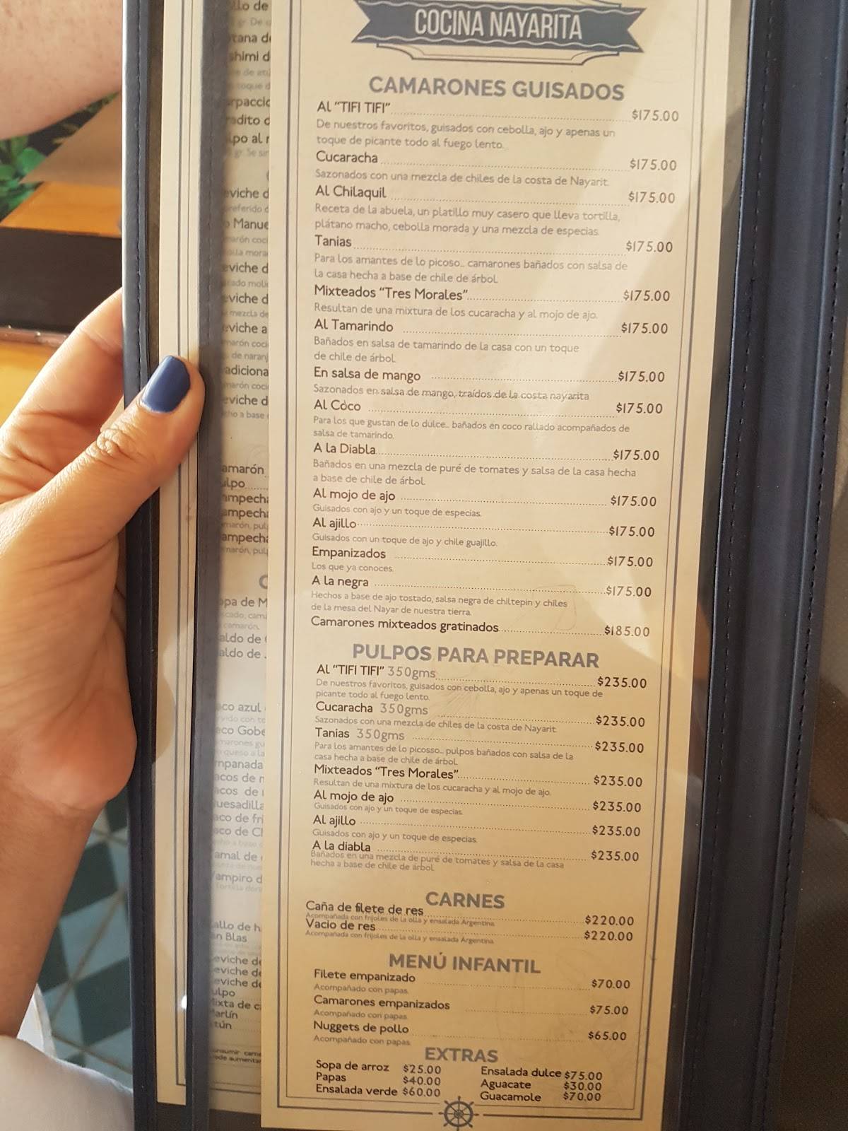Carta del restaurante Campomar Chapalita, Guadalajara, San Dionisio 33