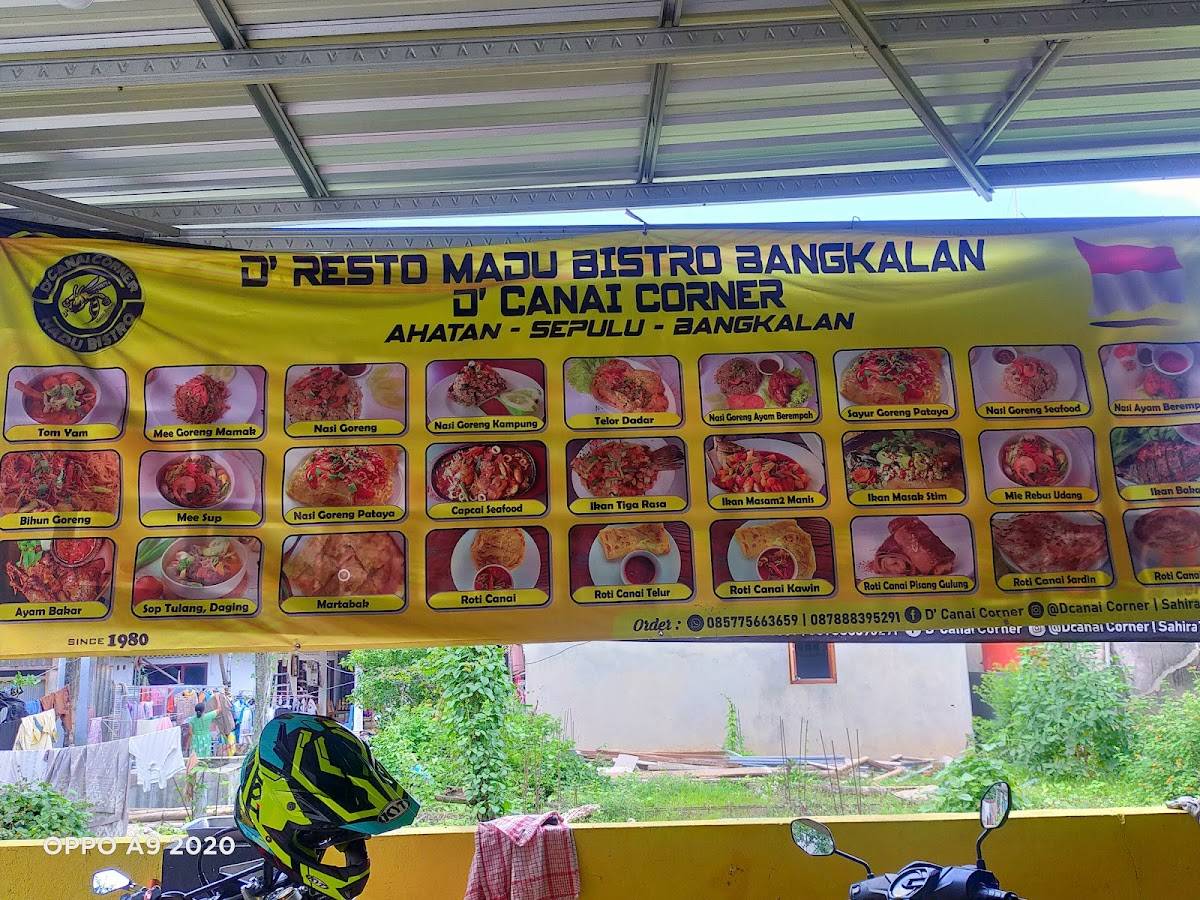 Menu at Canai Corner dan Sahira Tom Yam restaurant, Indonesia