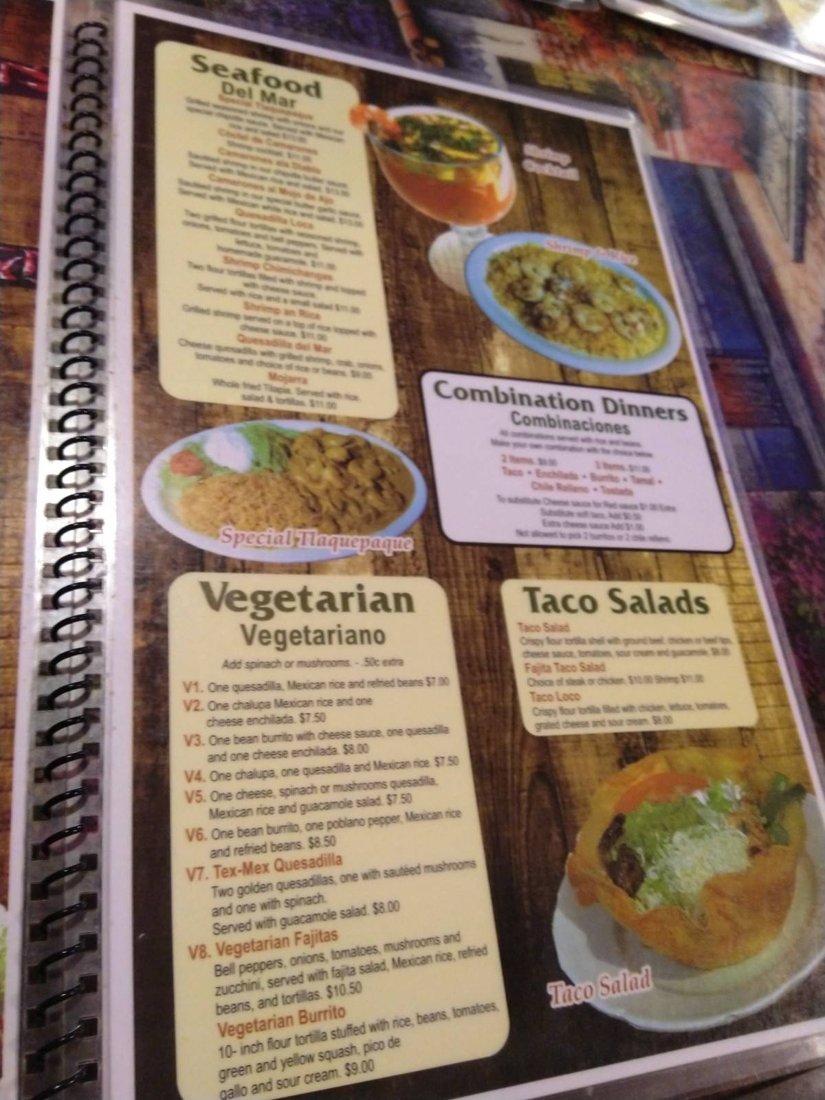 Menu at Canelos Mexican Family Restaurant, Canton
