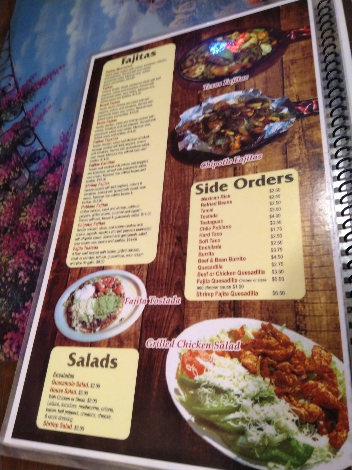 Menu at Canelos Mexican Family Restaurant, Canton