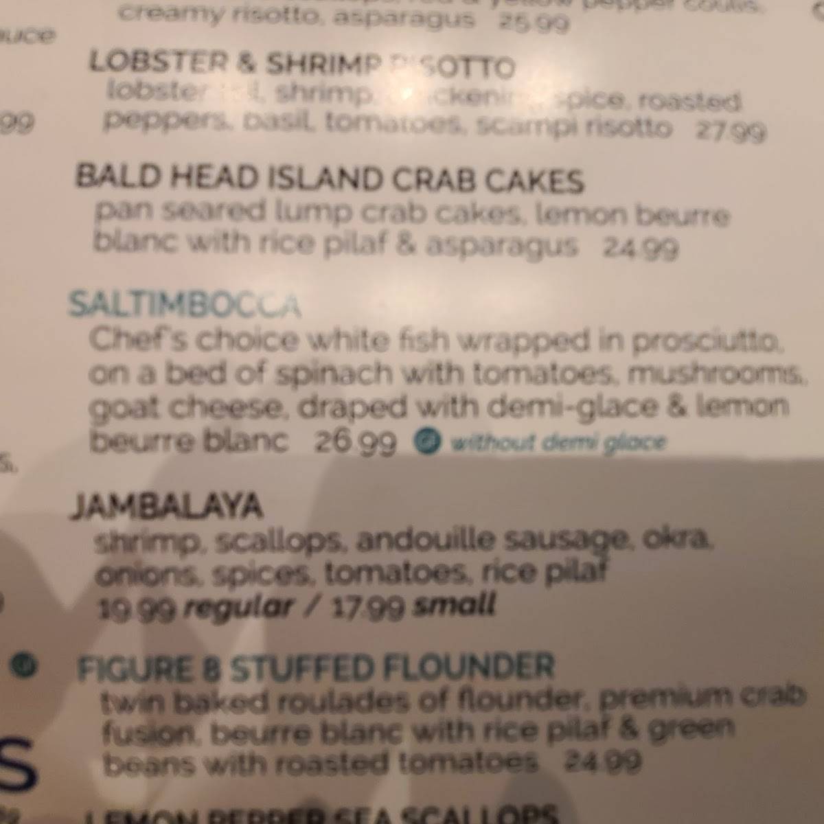 Menu at Cape Fear Seafood Company restaurant, Raleigh, 832 Spring Forest Rd