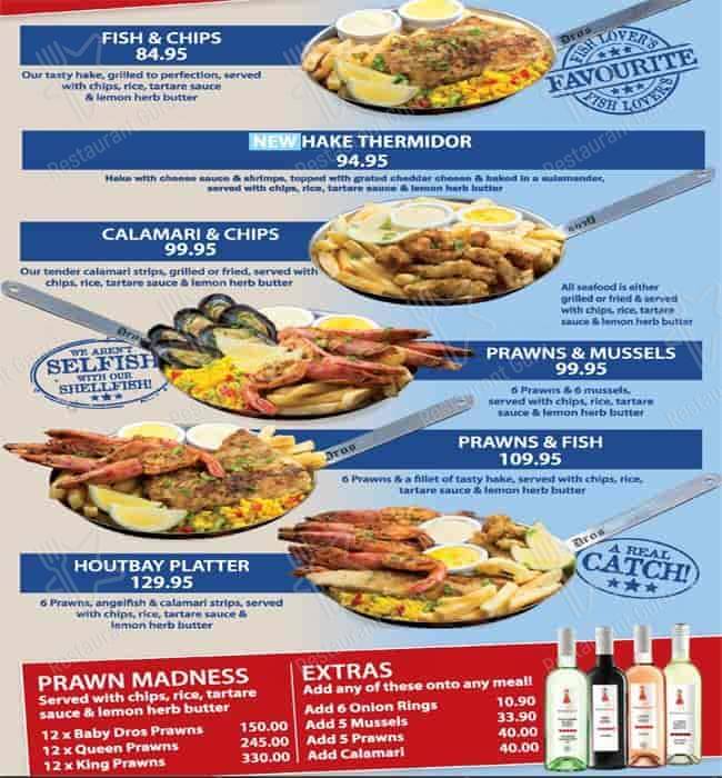 Menu at Dros Okavango restaurant, Cape Town, Okavango Crossing Shopping ...