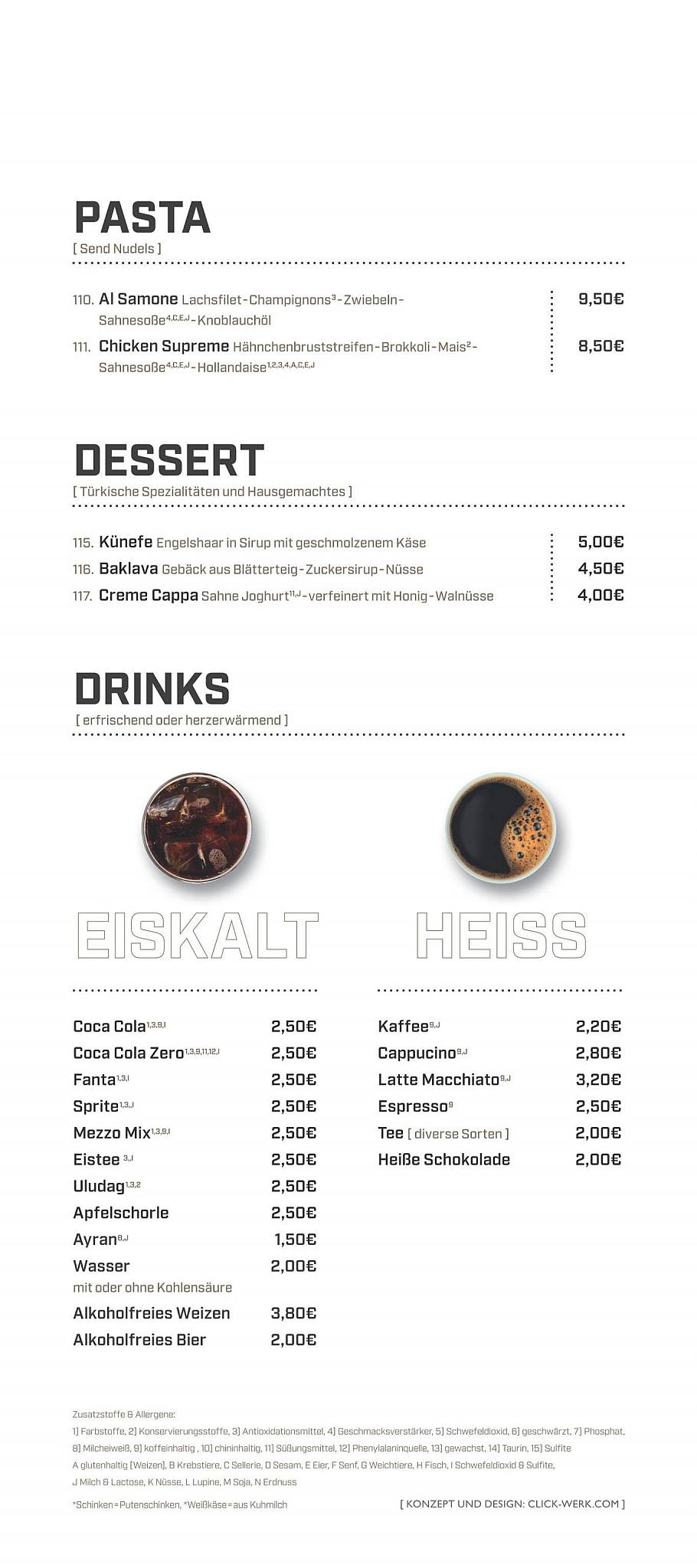 Cappadocia Kebab Haus Menu