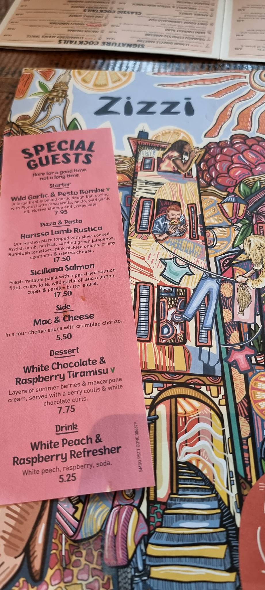 Menu at Zizzi - Cardiff Mermaid Quay pizzeria, Cardiff, Bay