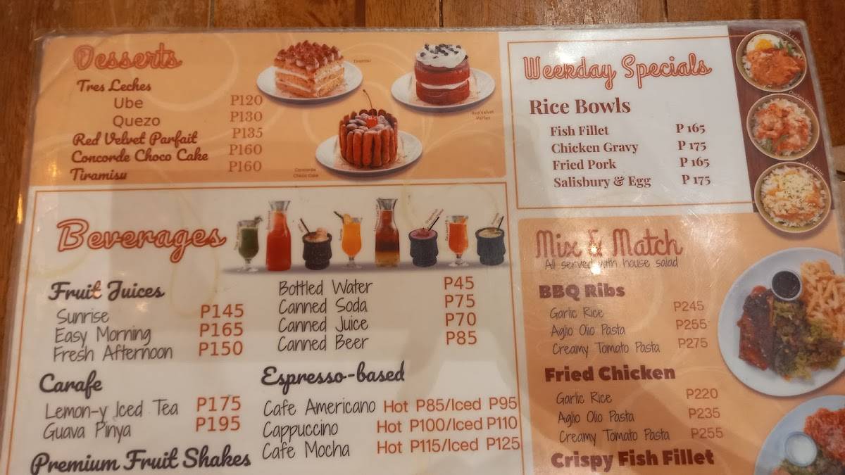 Menu at Brique Modern Kitchen cafe, Cebu City, ayala center cebu