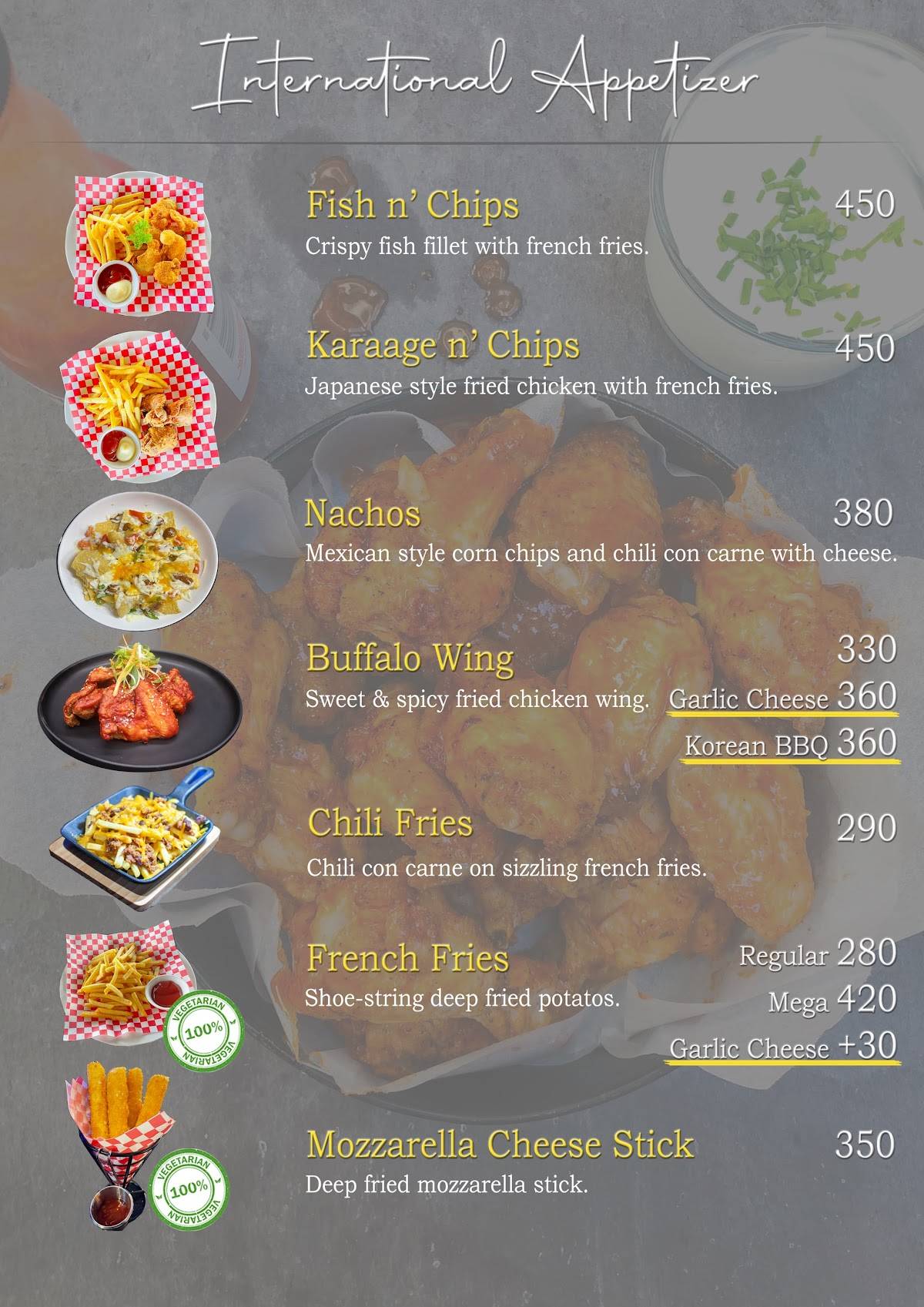 Menu at The Arcade Cebu by Asobell Restobar, Cebu City