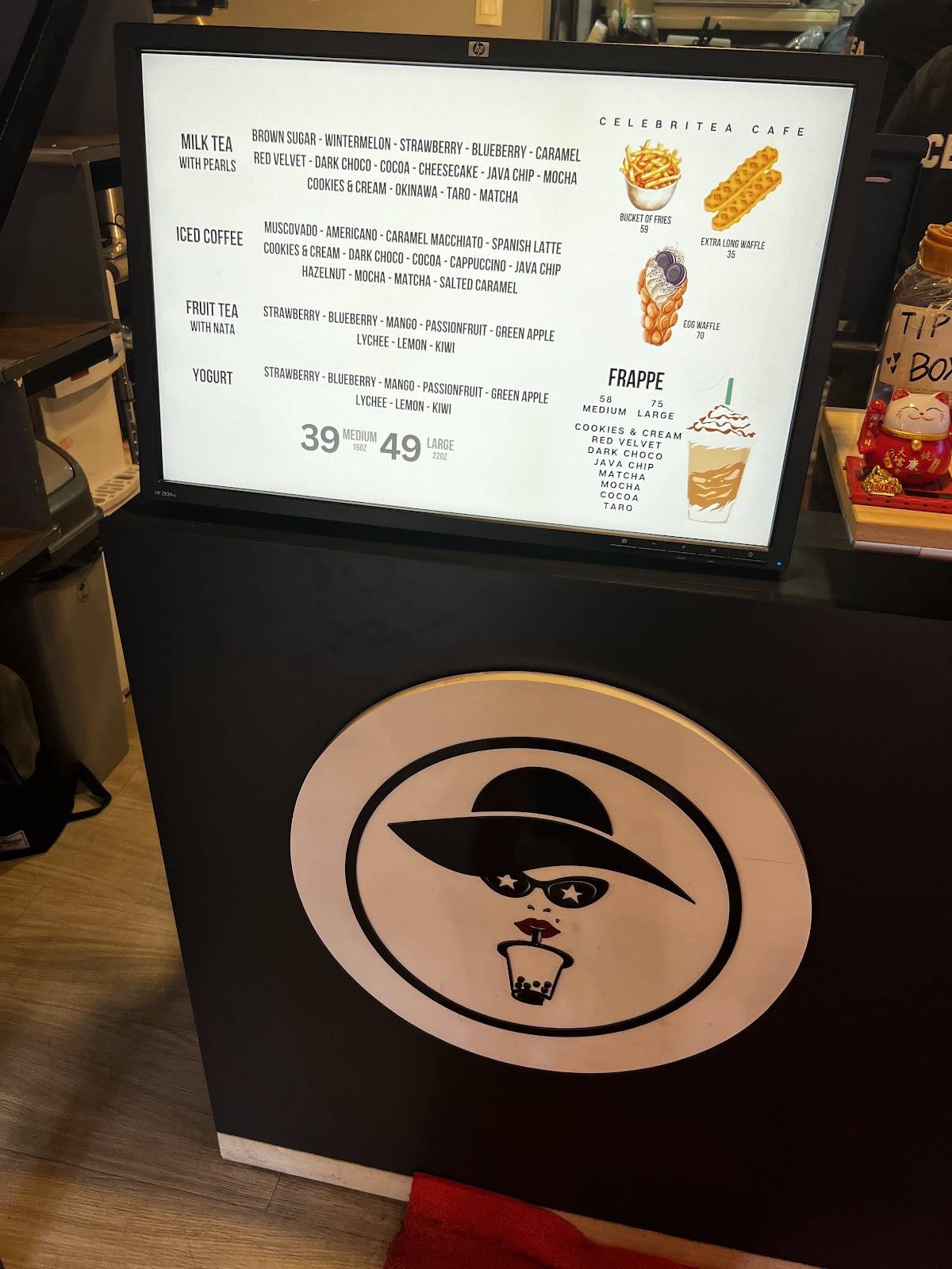 Menu at Celebritea Cafe, Quezon City