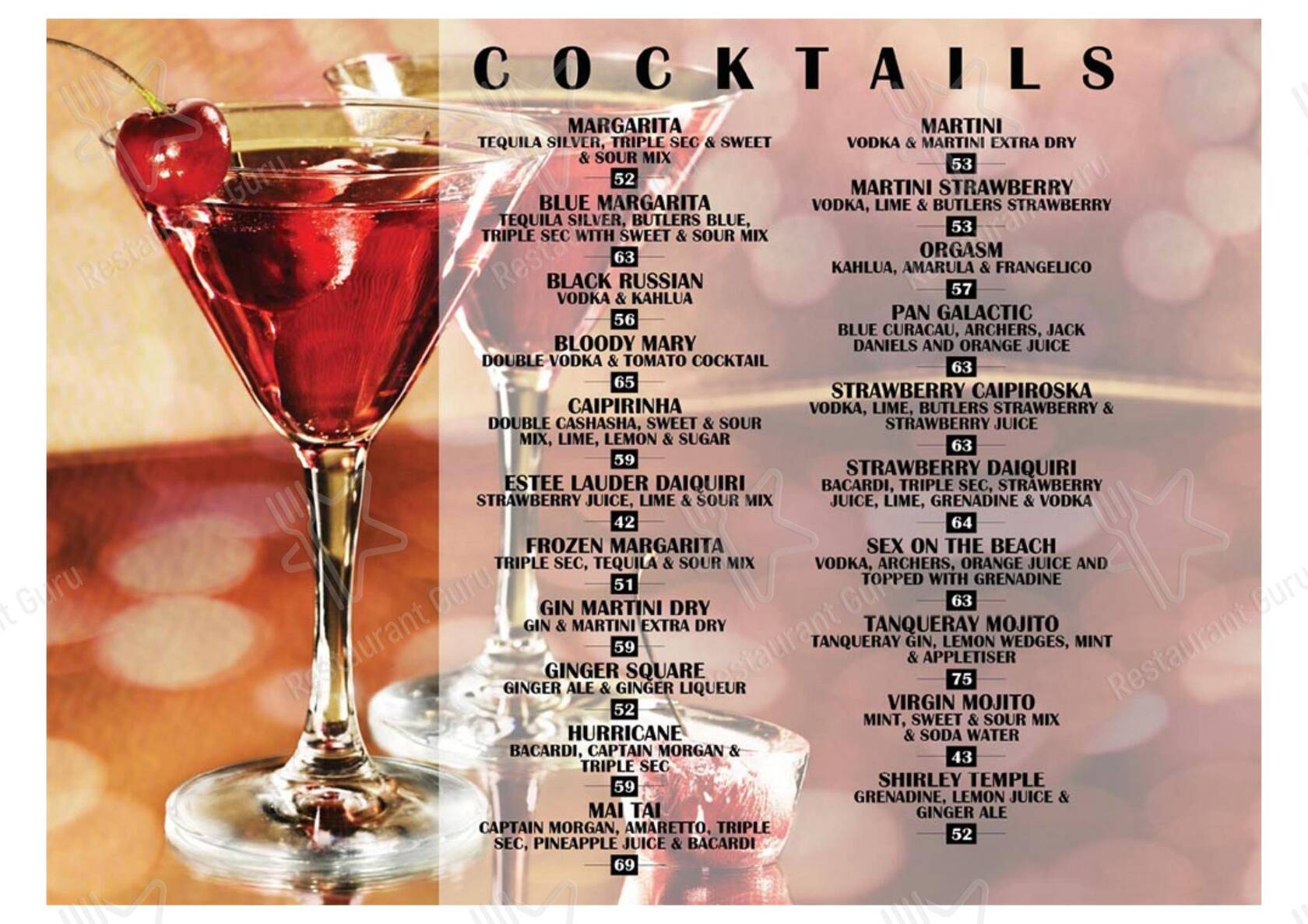 Menu at O'Galito - Centurion Mall restaurant, Centurion, Heuwel Rd