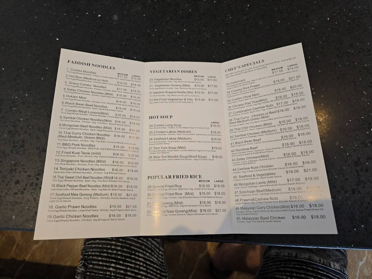 Menu at Bellygood restaurant, Cessnock