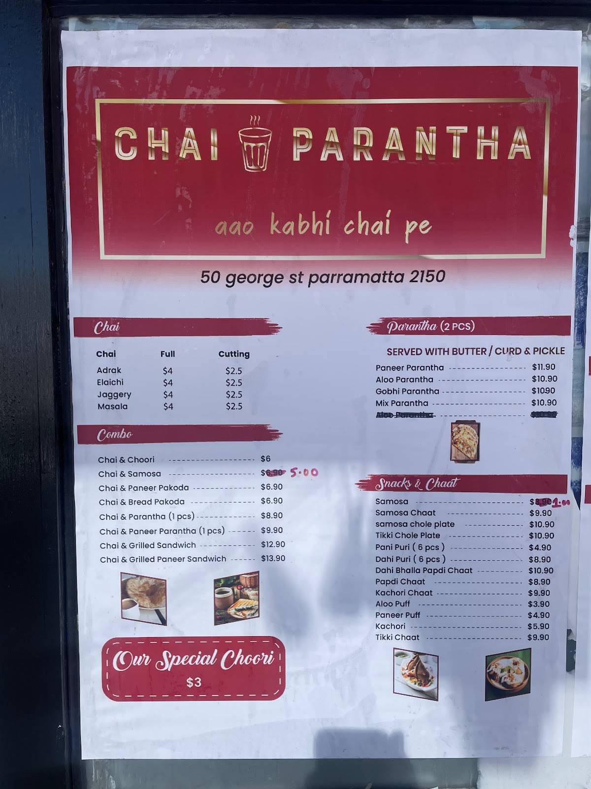 Menu at Chai Parantha - Pure desi chai, paranthe & snacks restaurant ...