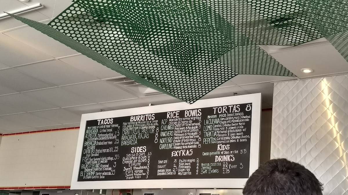 Menu at Chapulines Alcoa restaurant, Maryville