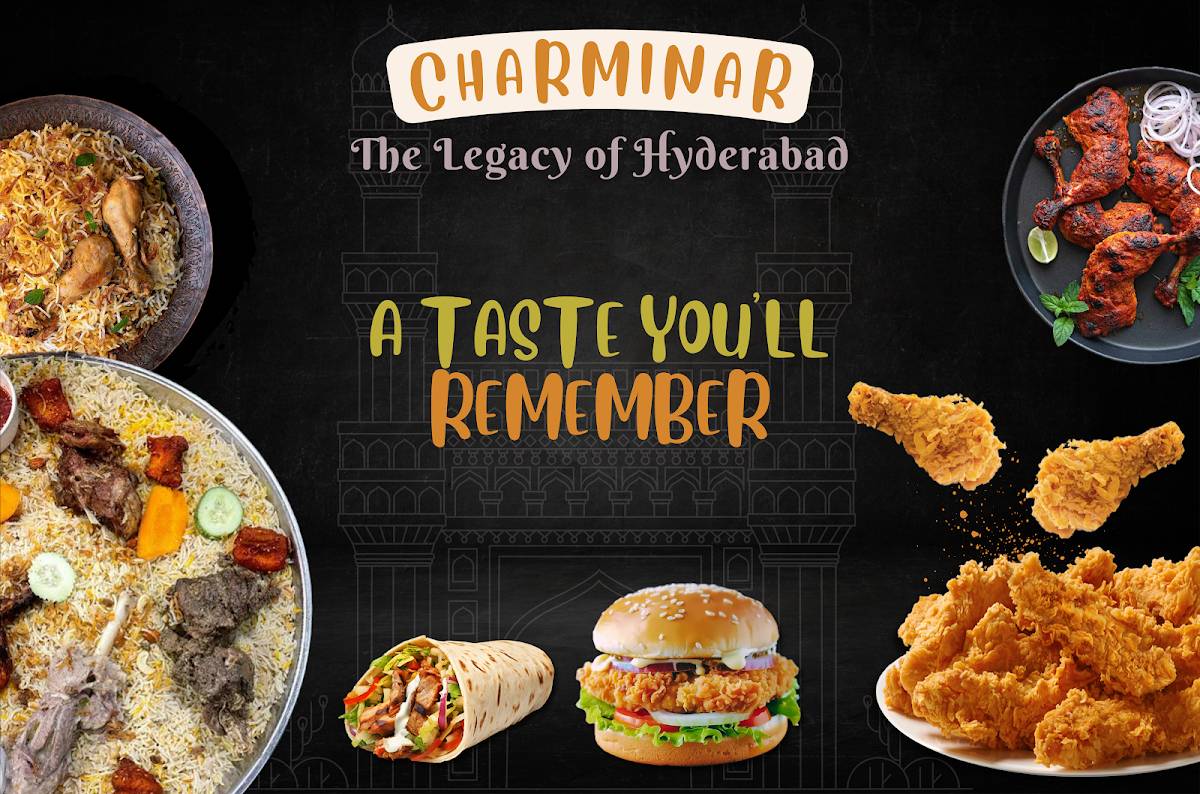 Menu at Charminar - The Legacy of Hyderabad, Davanagere