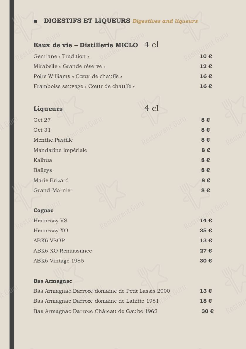 Menu au Le Restaurant GAYA, Châtelaillon-Plage