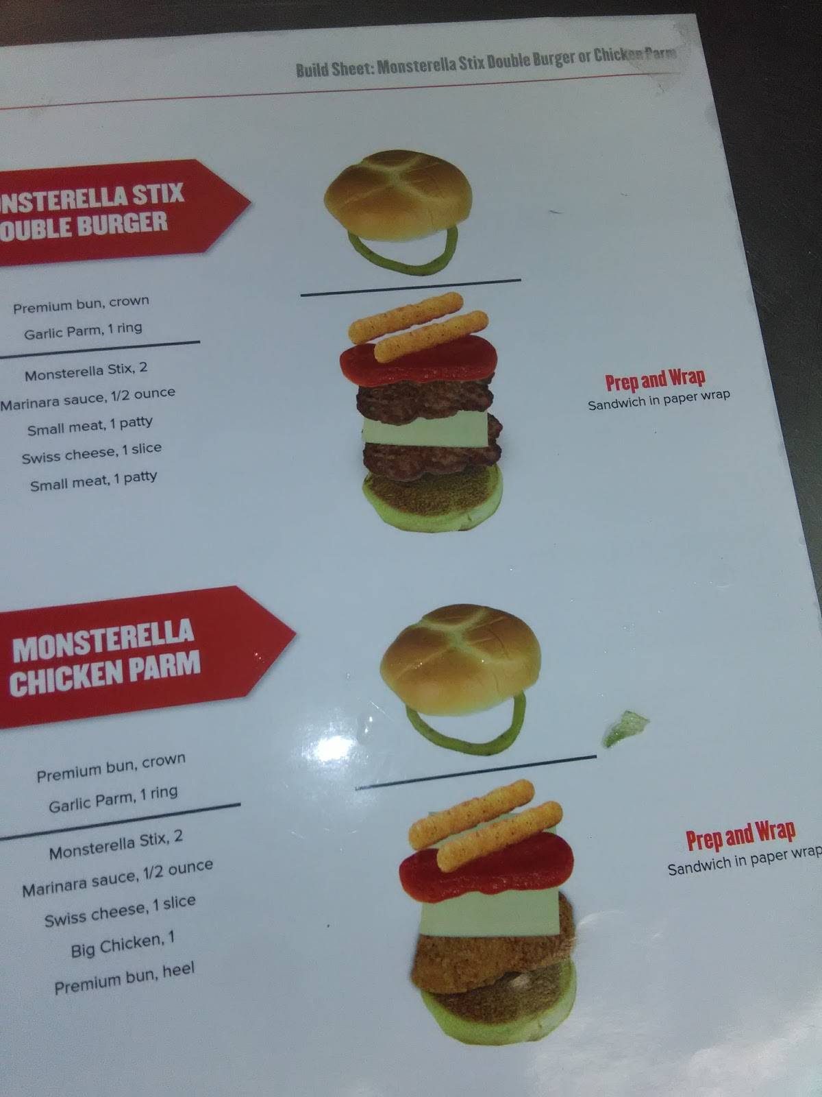 Menu at Checkers fast food, Thomson