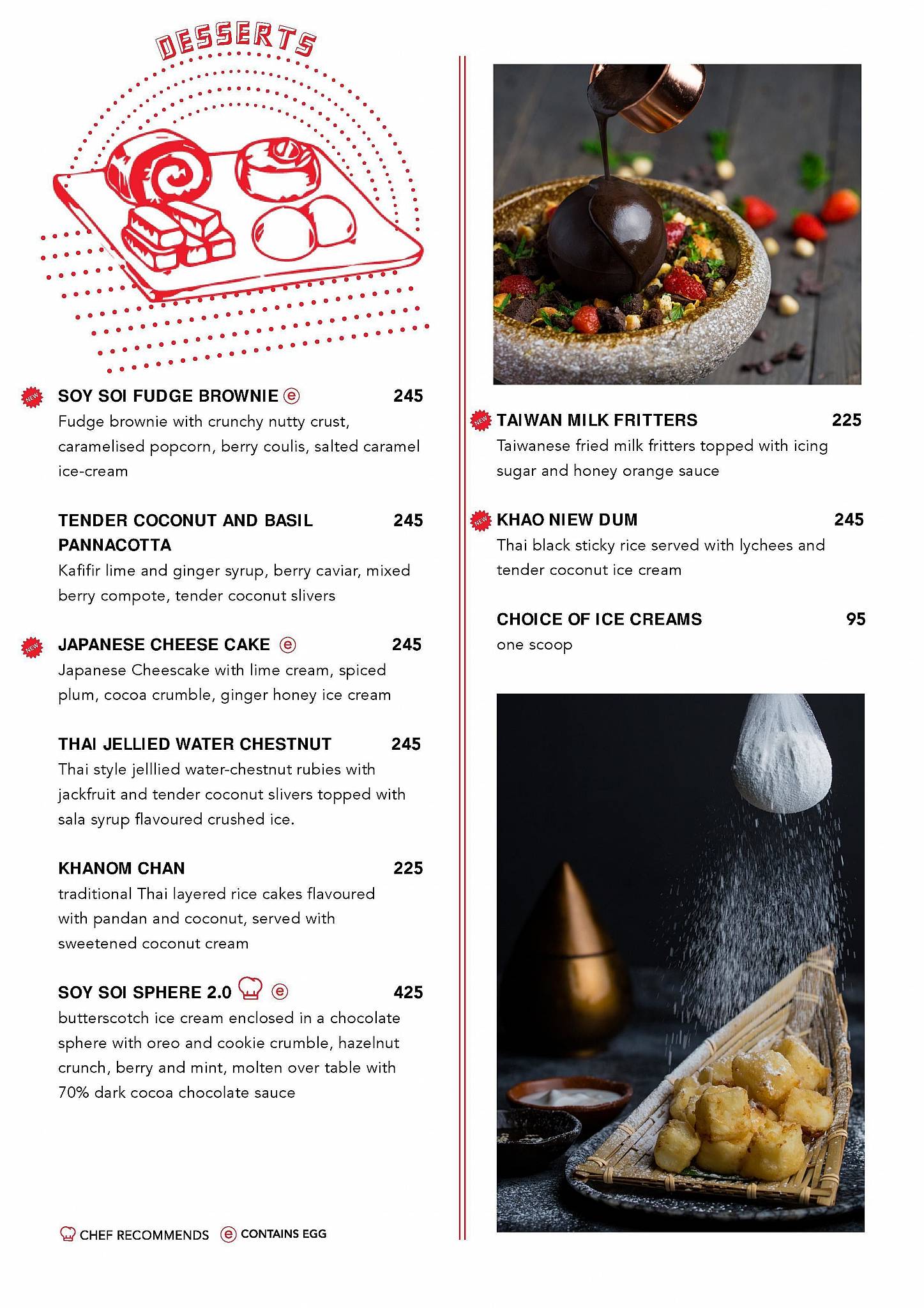 Menu at Soy Soi, Chennai