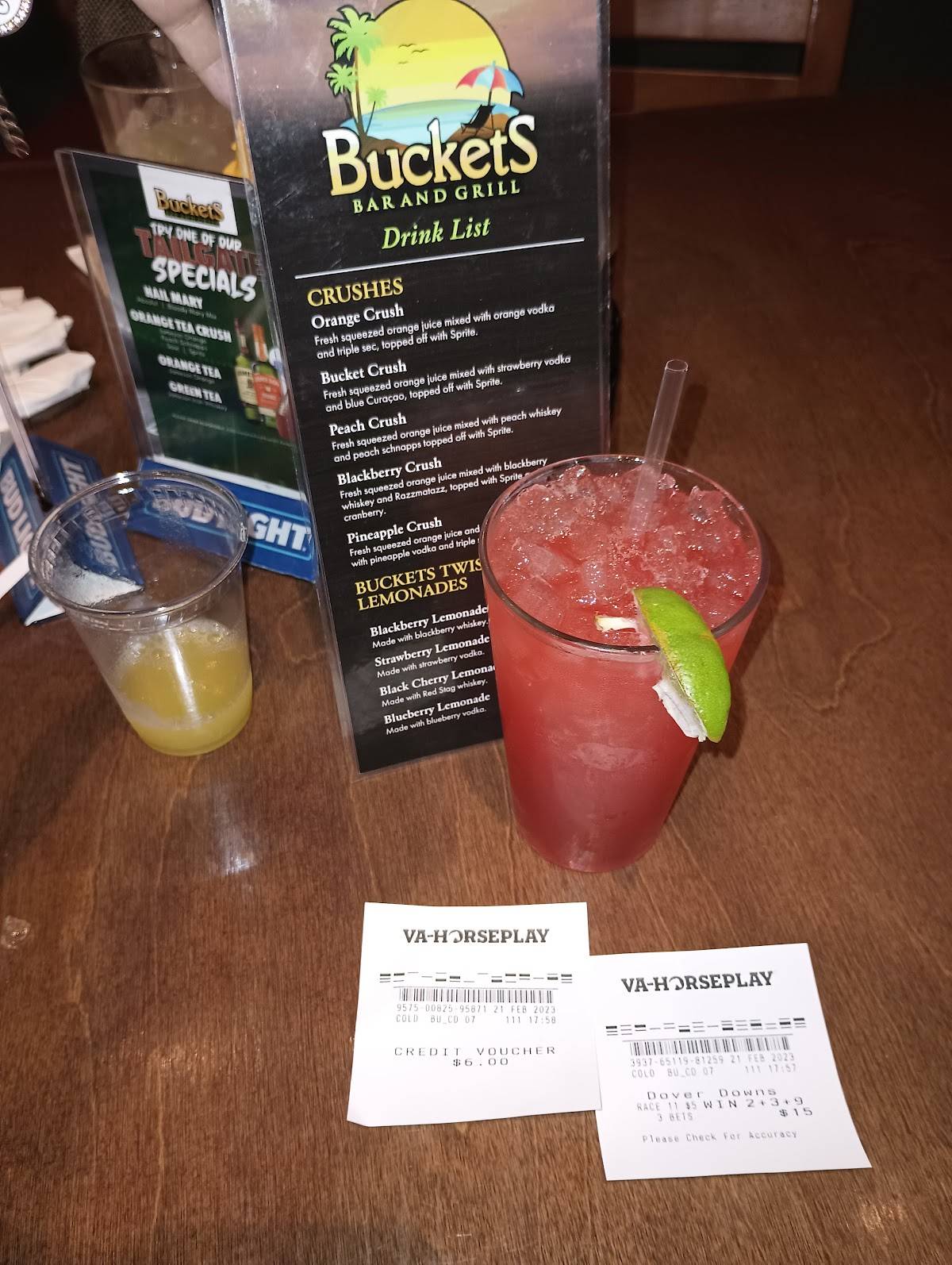 Menu at Buckets Bar and Grill, Chesapeake
