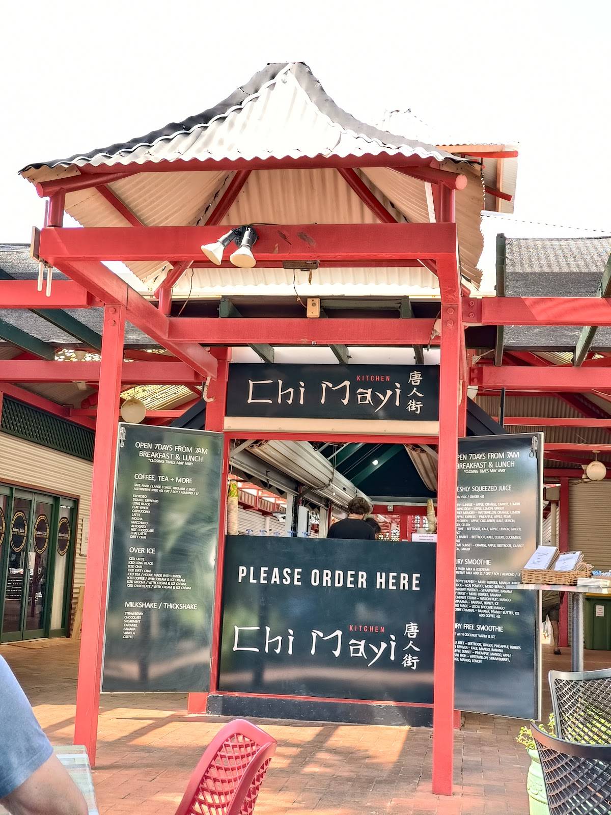 Menu at Chi Mayi Kitchen restaurant, Broome, Johnny Chi Lane