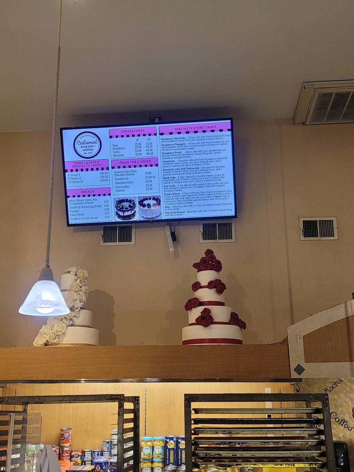 Menu at Calumet Bakery, Lansing, Torrence Ave