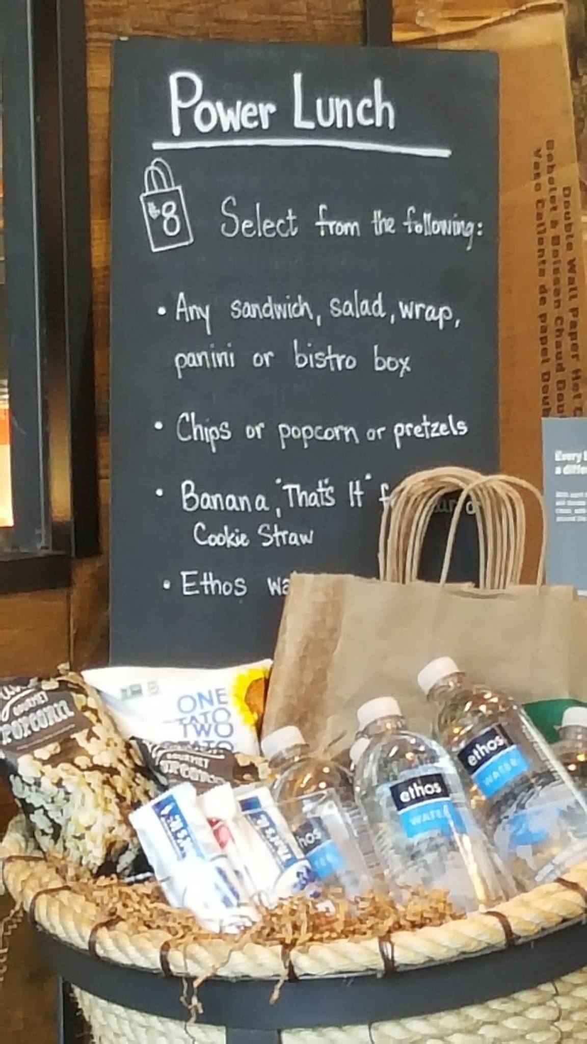 Menu at Starbucks cafe, Chicago, 4015 N Lincoln Ave