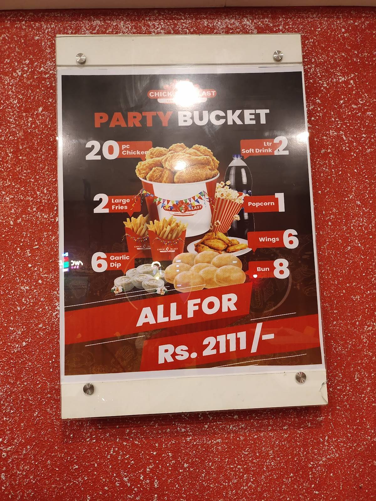 Menu at Chick Blast Family Restaurant, Cherpunkal