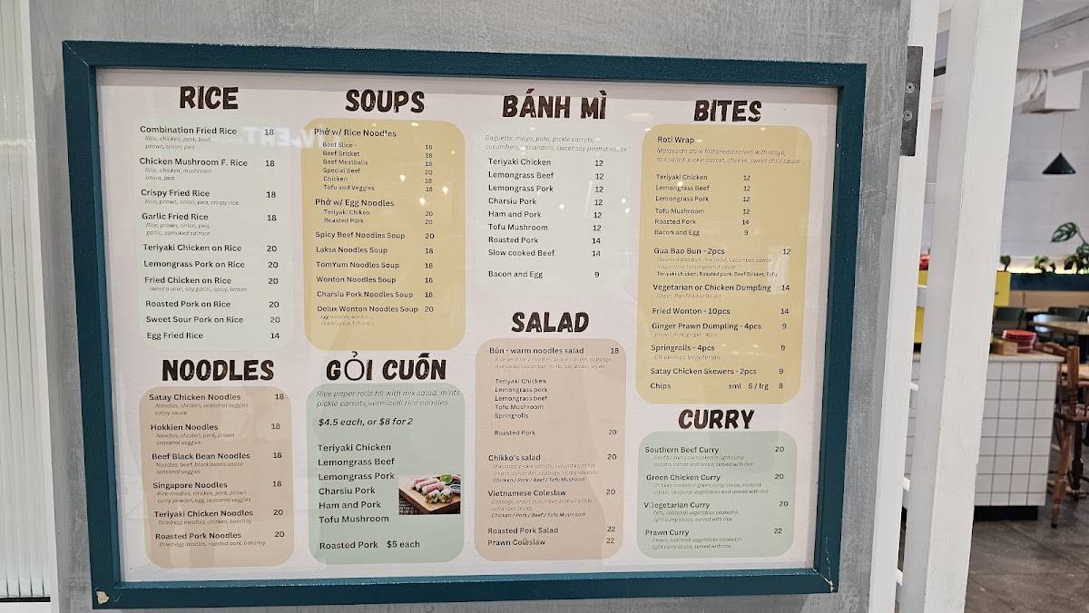 Menu at Chikko Cafe Eastlands, Rosny Park, Eastlands Shopping Centre 26 ...