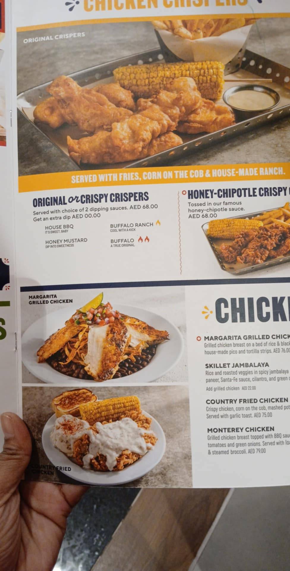 Menu at Chili’s City Centre Al Zahia restaurant, Sharjah