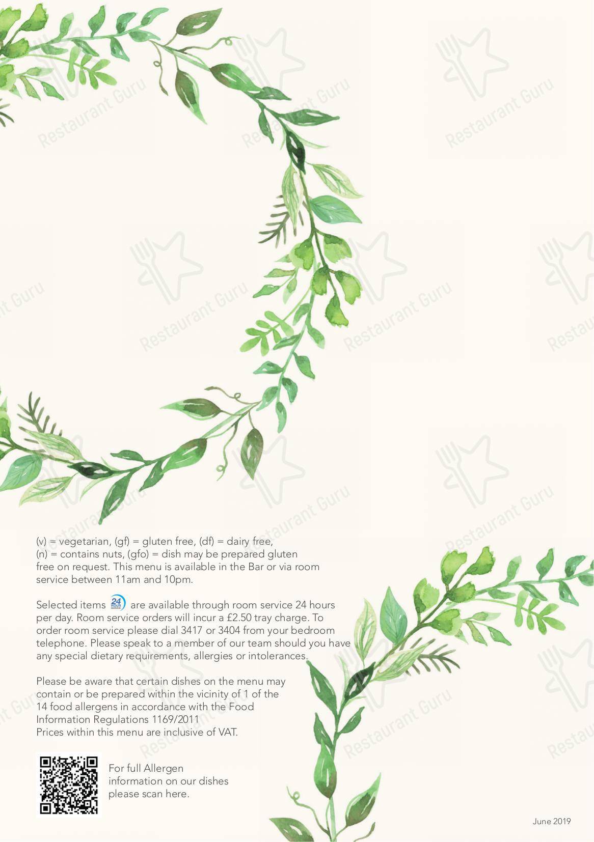 Menu at Best Western Chilworth Manor Restaurant, Chilworth, Chilworth ...