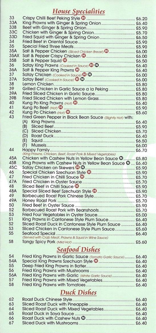 Menu at China City Chinese Basildon fast food, Basildon