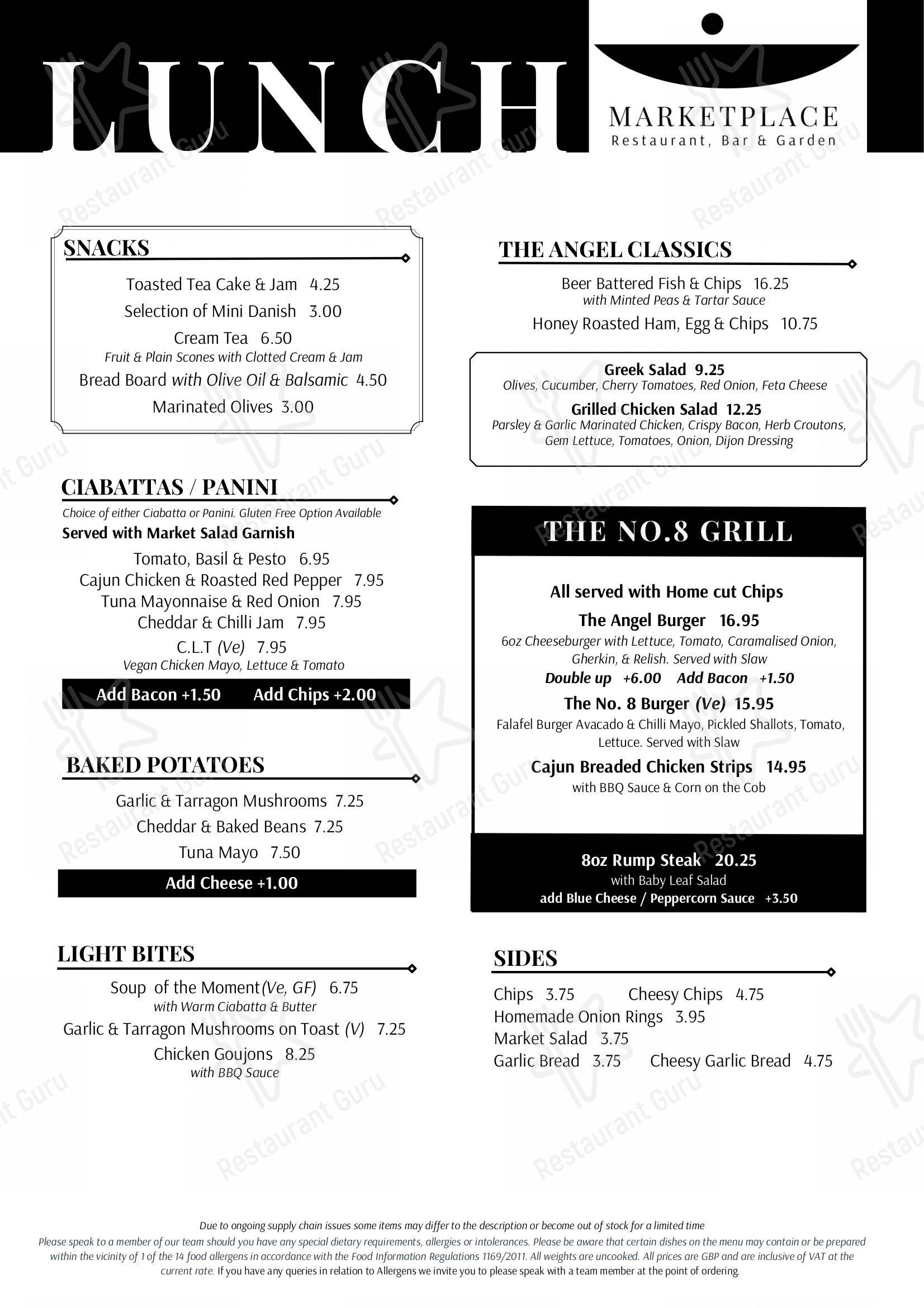 Menu at Best Western Plus Angel Hotel - managed by Legacy Hotels and ...