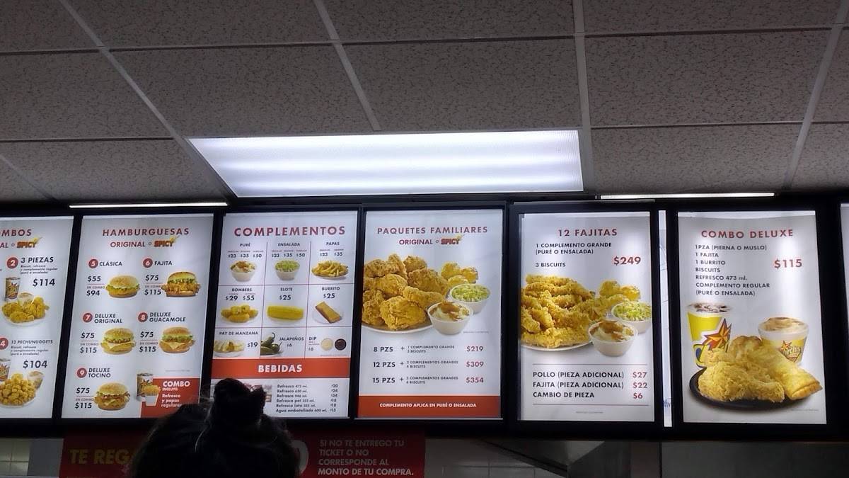 Carta del restaurante Church's Texas Chicken Altamira, Altamira