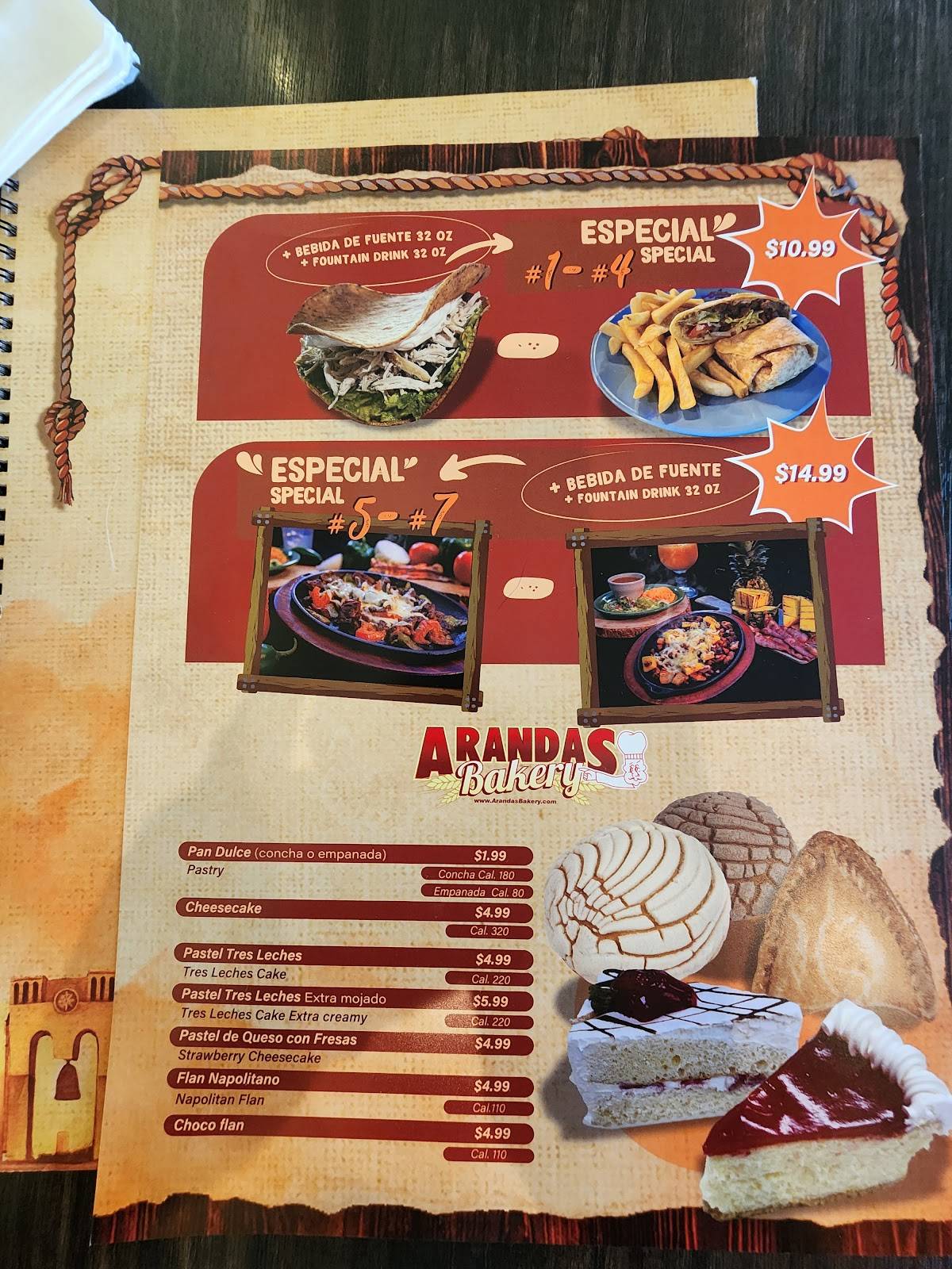 Menu at Clio's Restaurant, Houston