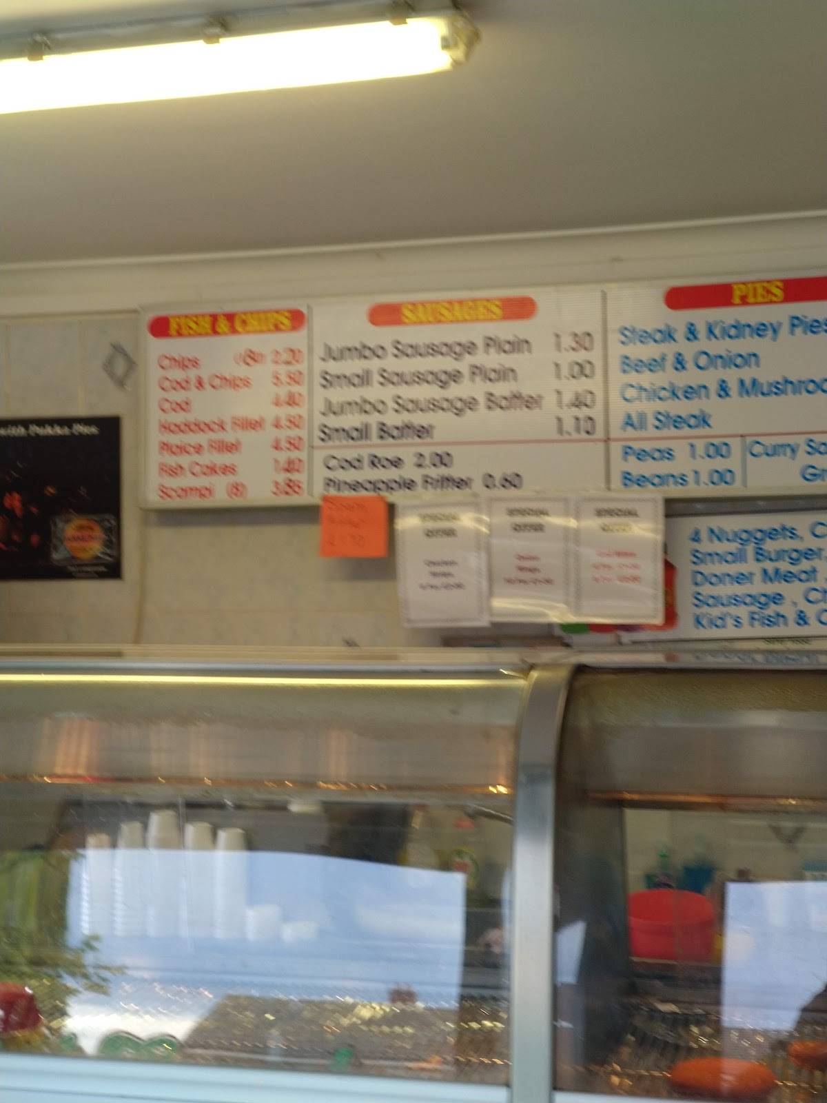 Menu at Cod Squad restaurant, Spalding