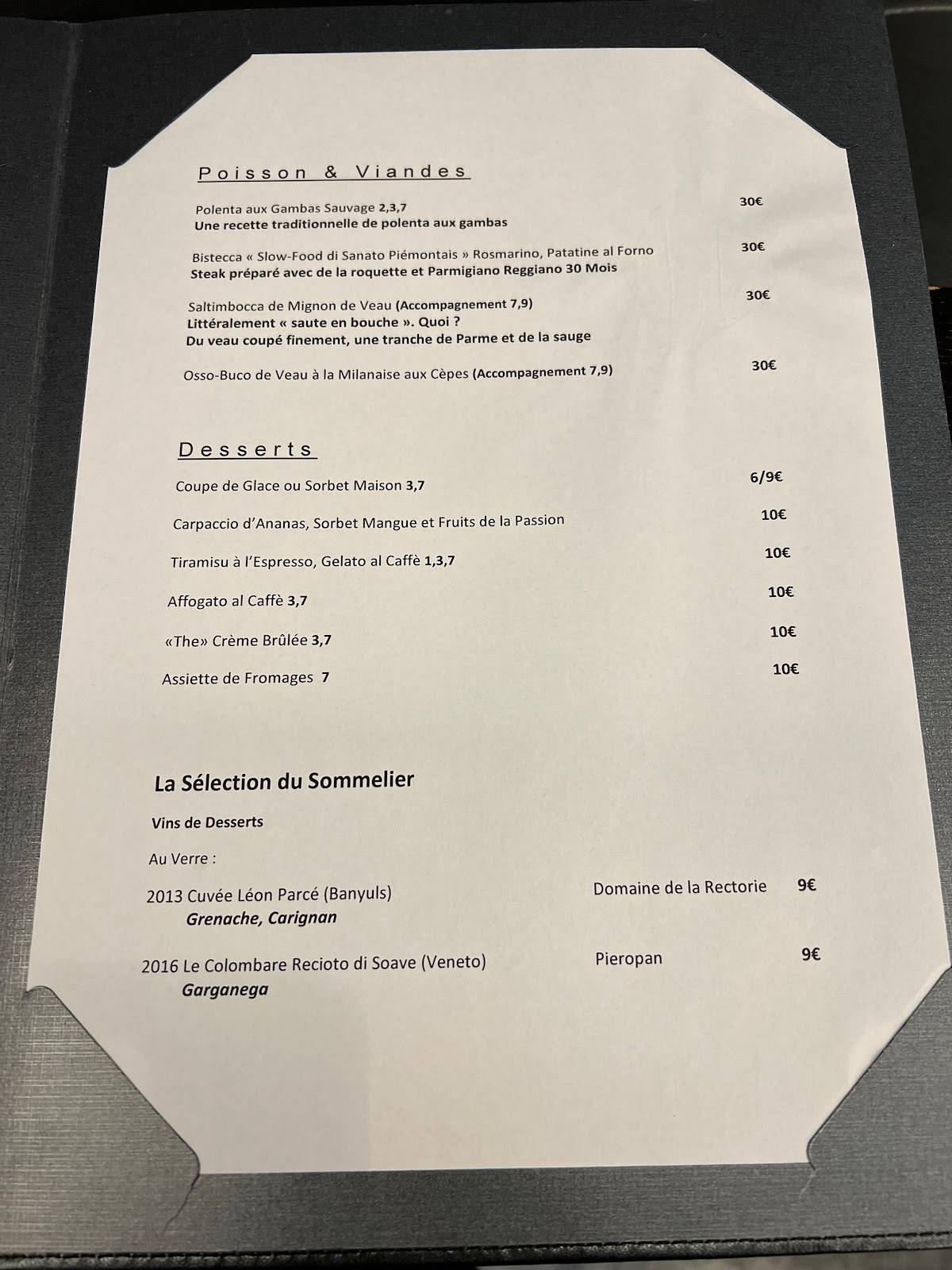Menu au Cômo Restaurant, Esch-sur-Alzette, 19 Rue des Remparts
