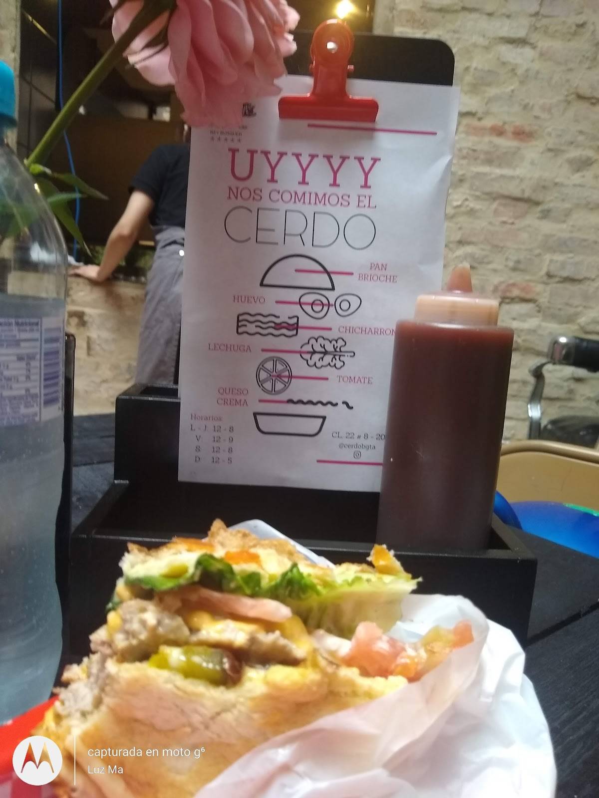 Carta del restaurante Compañía Casa del Rey, Bogotá