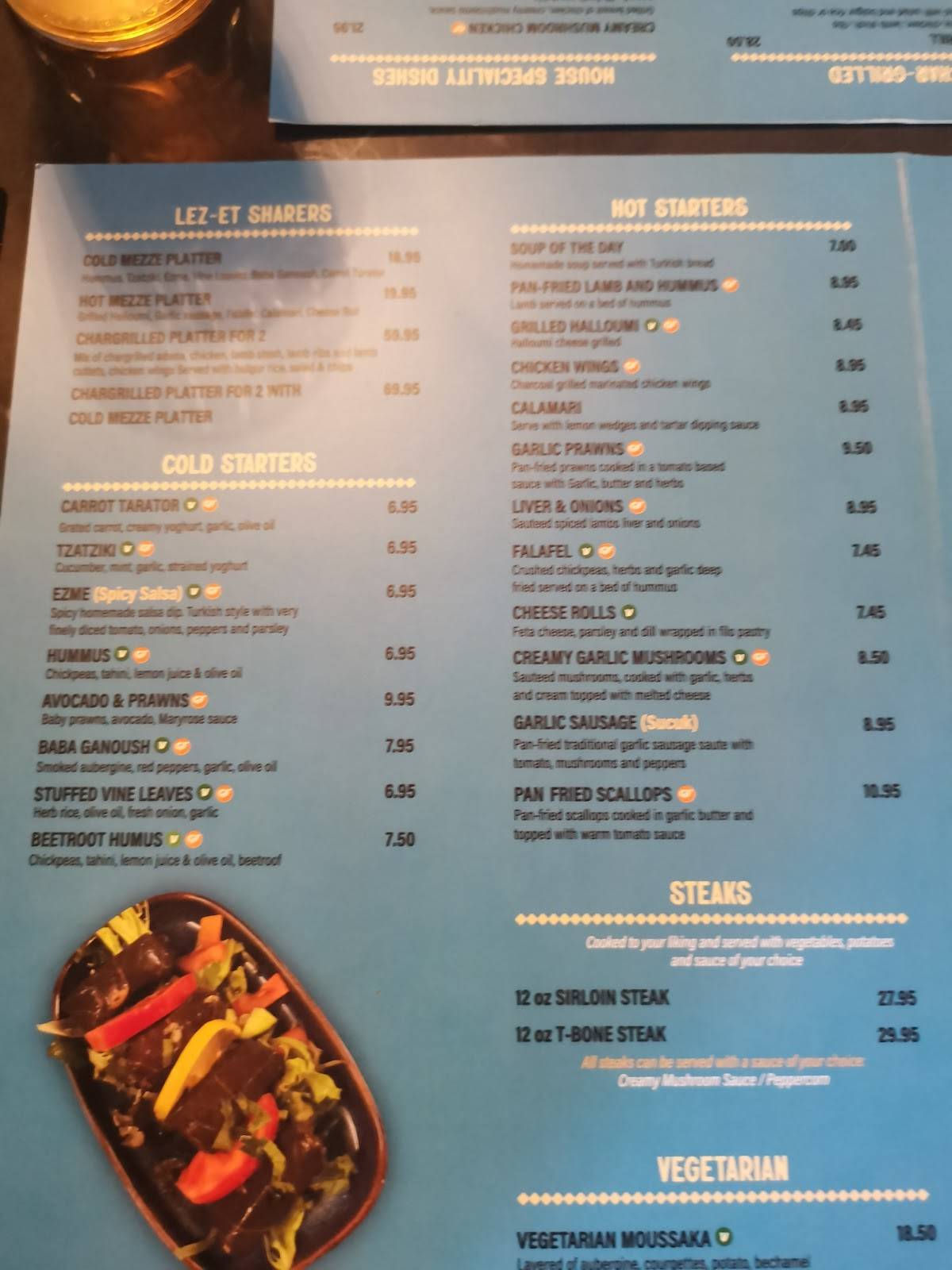 Menu at Comus inn pub & bar, Camblesforth