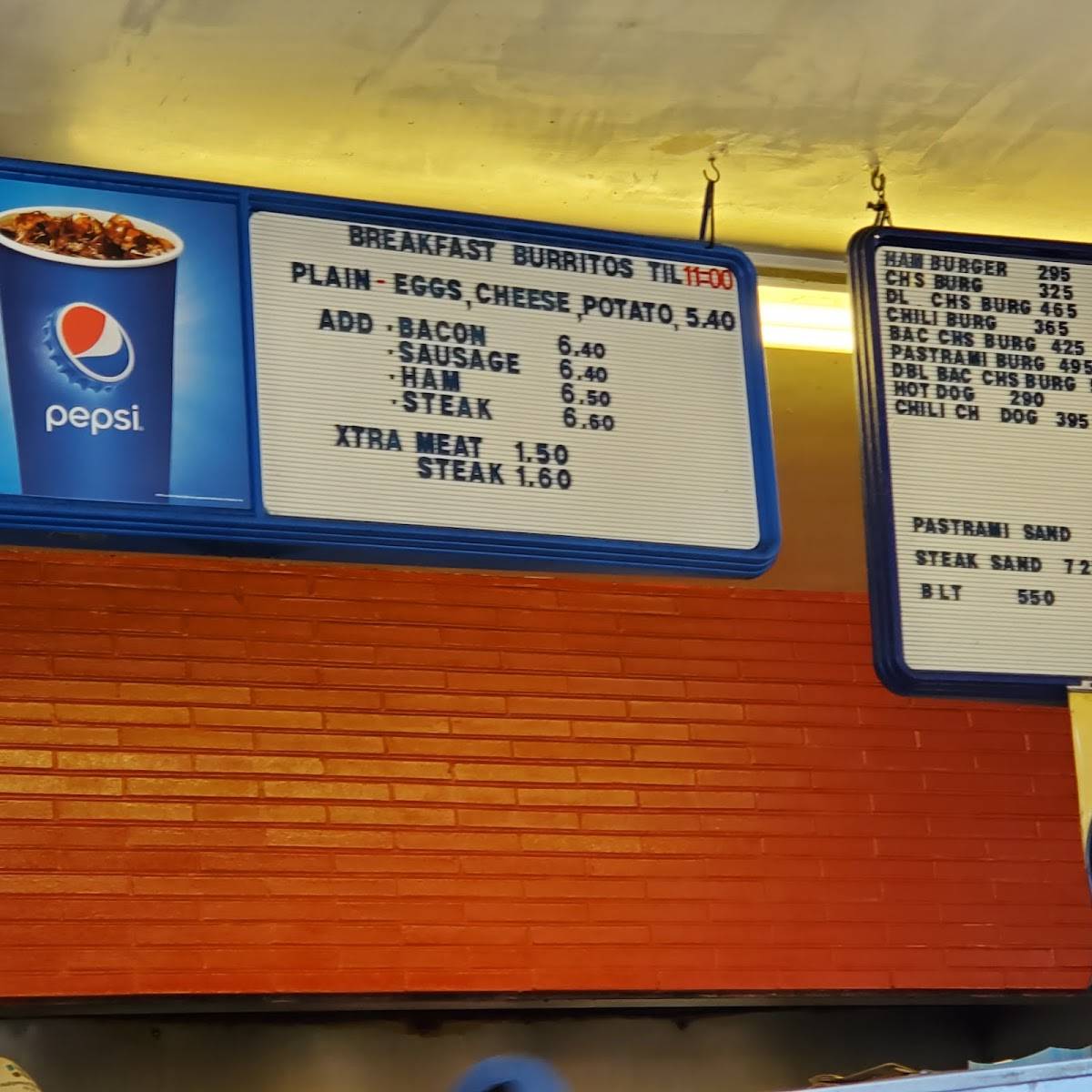 Menu at Corner Cottage restaurant, Burbank