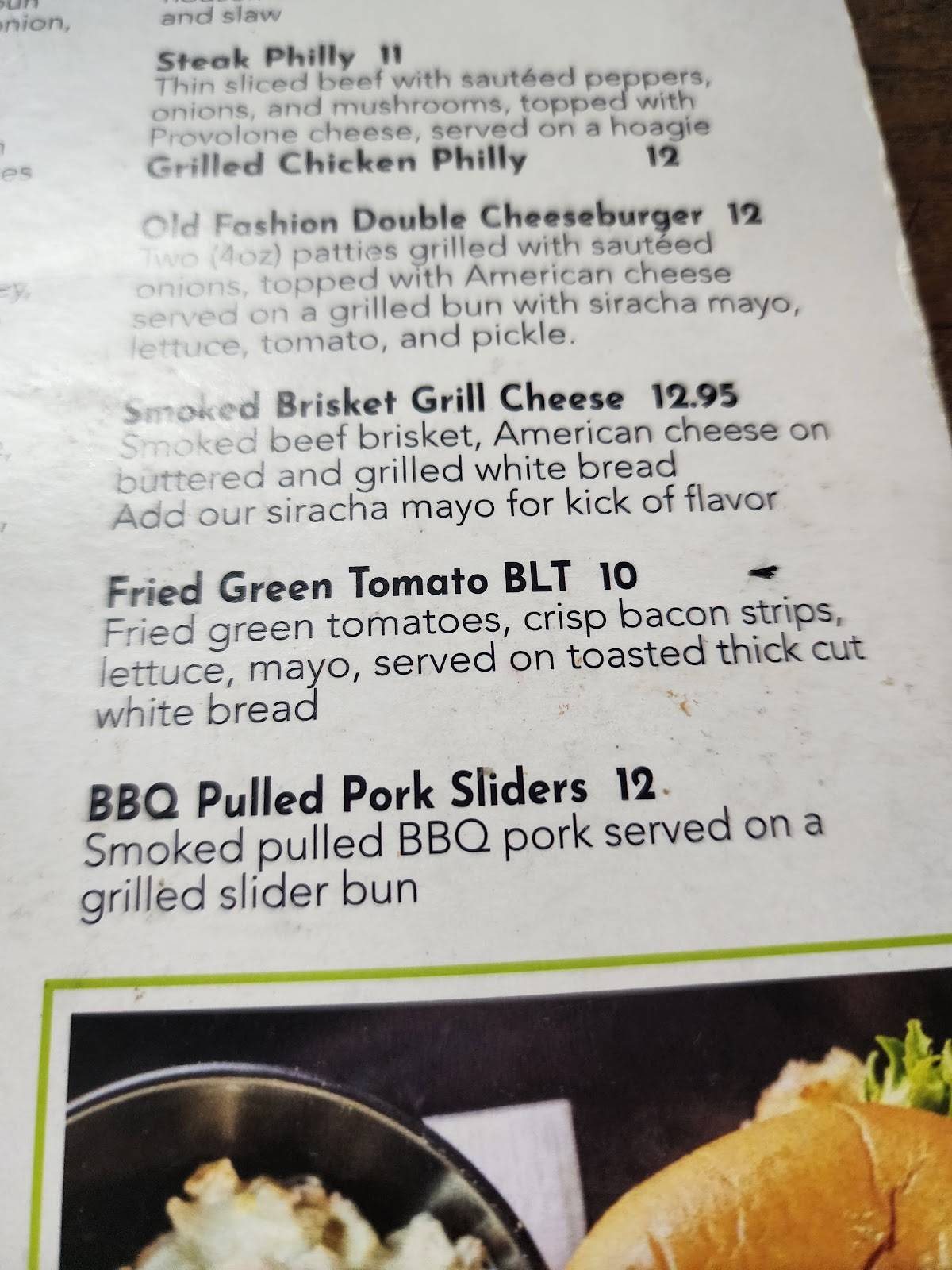 Menu at Countryside restaurant, Vonore