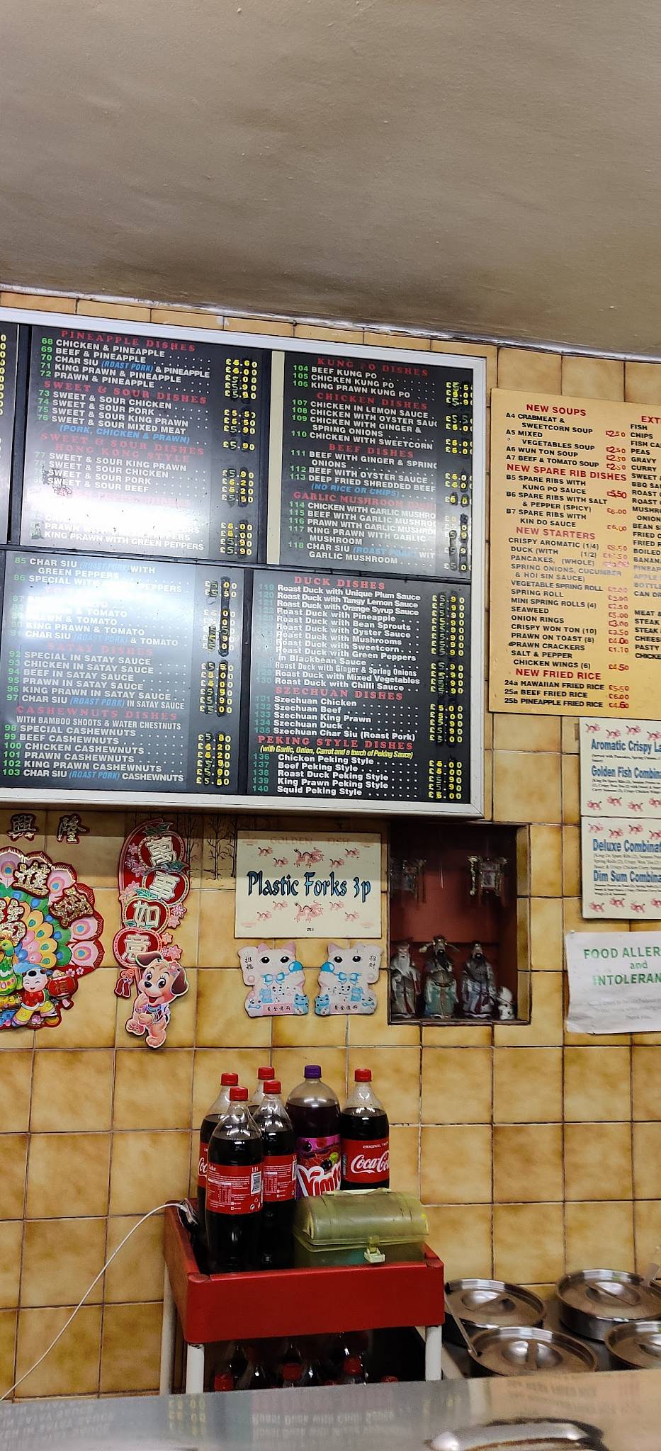 Menu at Golden Fish & Chip Shop fast food, Crewe