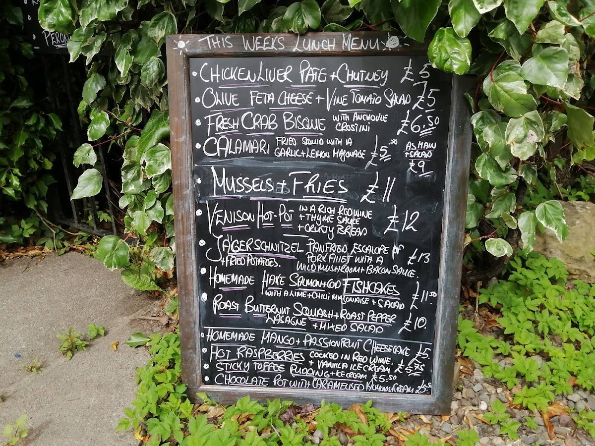 Menu at The Courtyard restaurant, Cupar